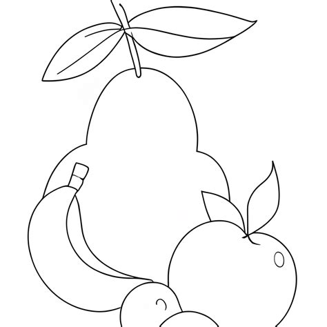 Desenho Para Colorir De Frutas