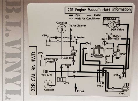 Toyota 22r Vacuum Hose Diagram