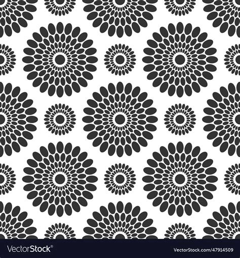 Seamless African Fashion Pattern With Circles Vector Image