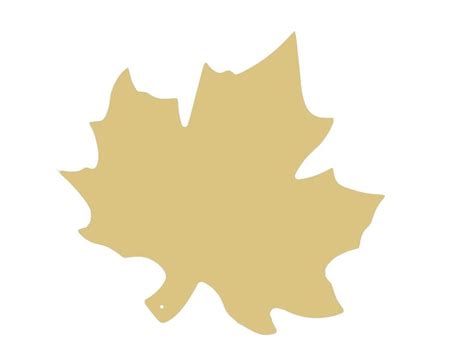 Maple Leaf Unfinished Wood Shape Cutout Variety Sizes Usa Made Etsy