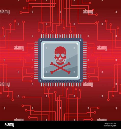 Microchip Circuit Technology Stock Vector Image Art Alamy