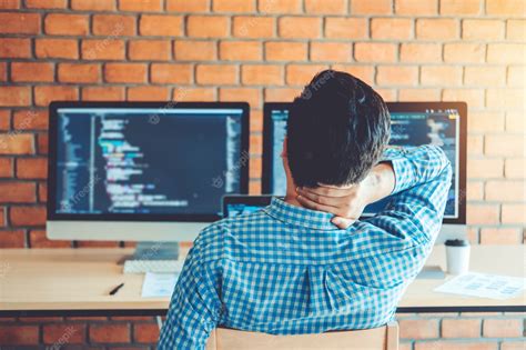 Premium Photo Relaxing Developing Programmer Development Website Design And Coding Technologies