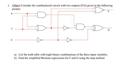 solved 2 20pts consider the combinatorial circuit with