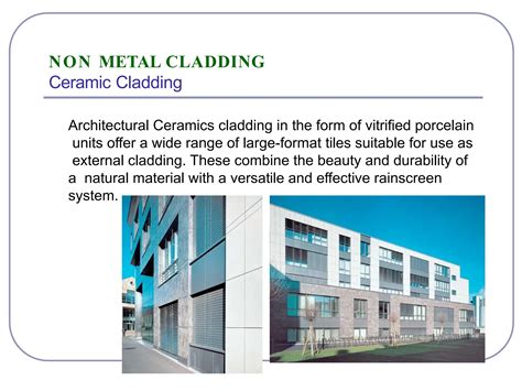 Construction Technology V Metal Composite Cladding Non Metal Cladding