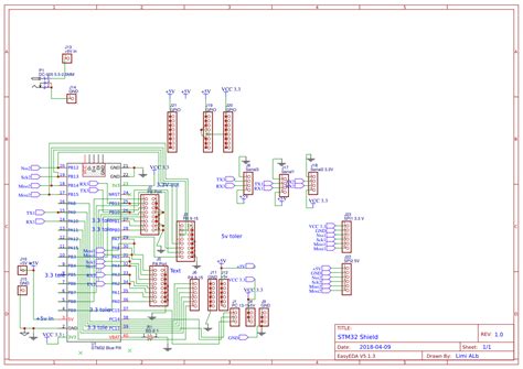 STM Shild EasyEDA Open Source Hardware Lab