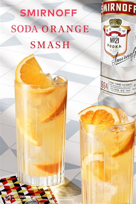 Smirnoff Soda Orange Smash Vodka Cocktails Flavored Vodka Easy