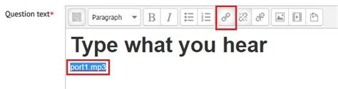 how to create a listening exercise in ummoodle icto faq