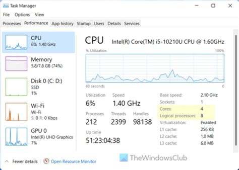 How To Find Cpu Cores And Threads In Windows 11