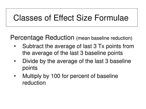 Ppt Calculating Effect Sizes For Single Subject Designs Powerpoint