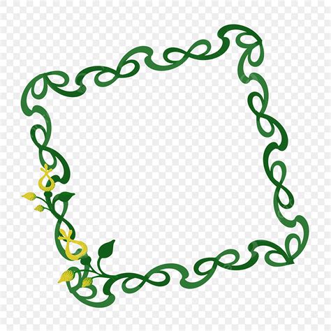 Line Flower Vine Border Png Material Original Flower Vine Line