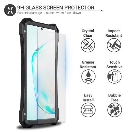 Olixar Samsung Note 10 Plus Titan Armour 360 Protective Case Black