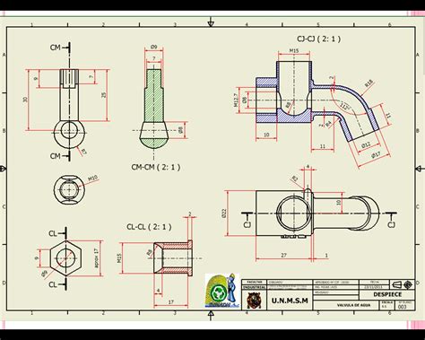 VÁlvula De Agua Piezas Y Planos En Inventor El Ingeniero Industrial