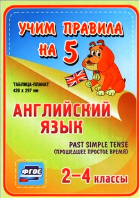 2-4 класс. Плакат А5. Таблица-плакат. Английский язык. Past Simple ...
