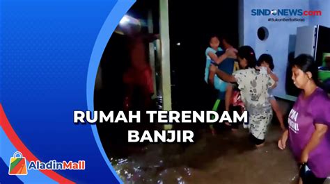 Sungai Meluap Ratusan Rumah Warga Di Cirebon Terendam Banjir