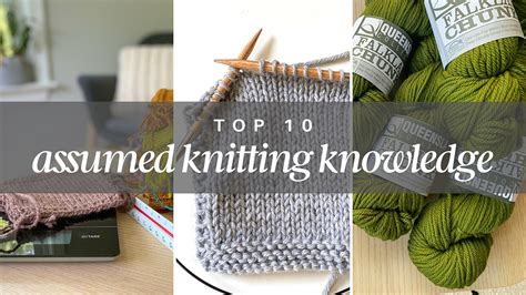 Assumed Knowledge In Knitting Elizabeth Smith Knits