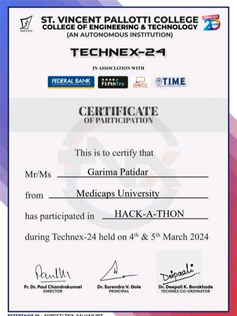 hackathon technex24 learning experience garima patidar