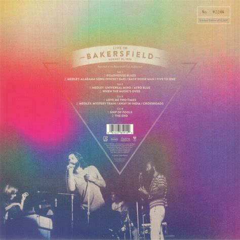 The DOORS Live In Bakersfield California August Record Store Day RSD Black Friday