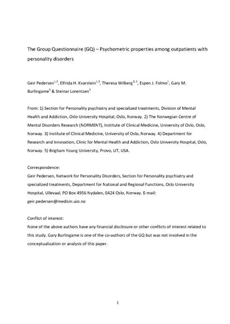 Group Therapy Questionnaire Pdf 110137 The Group Questionnaire 28gq 29 E2 80 94psychometric