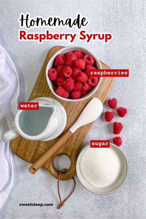 How to Make Raspberry Simple Syrup for Drinks - Sweet Steep