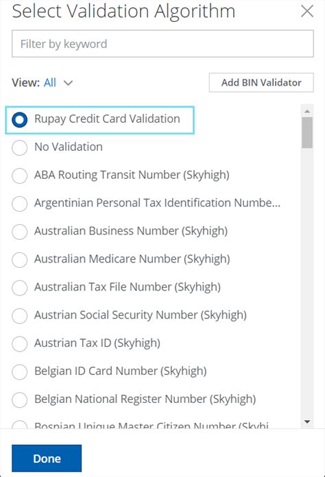 Add Bin Validator Skyhigh Security
