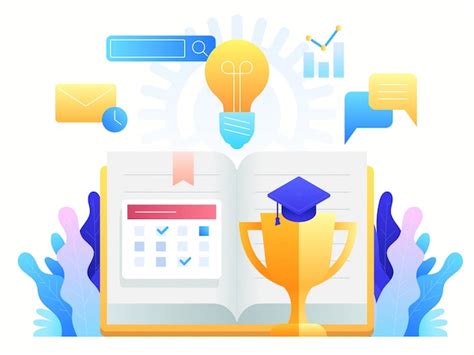 Premium Vector Online Education Training Courses Distance Education