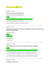 Phi Week Quiz Docx Score For This Attempt Out Of Question Pts An Action S