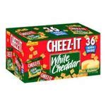 CHEEZ IT CHEEZ IT CRACKERS WHITE CHEDDAR 36 COUNT SINGLE SERVE