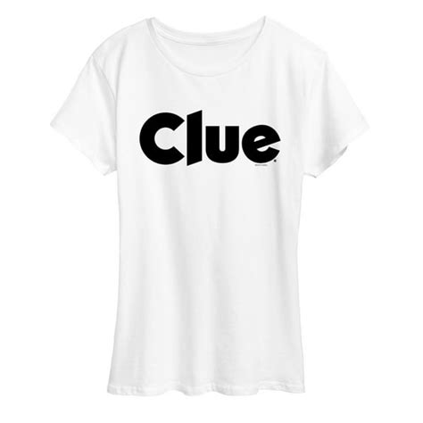 Clue Clue Logo Womens Short Sleeve Graphic T Shirt