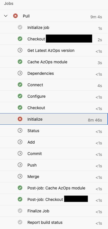 Updating Settingsjson And Pull Pipeline Fails · Issue 699 · Azure