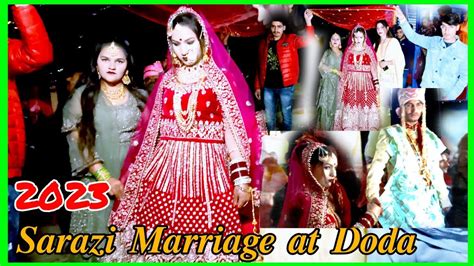 𝑴𝑨𝑹𝑹𝑰𝑨𝑮𝑬 𝑨𝑻 𝑫𝑶𝑫𝑨 Sarazi Marriage Dance Bhaderwahi Dhol Youtube