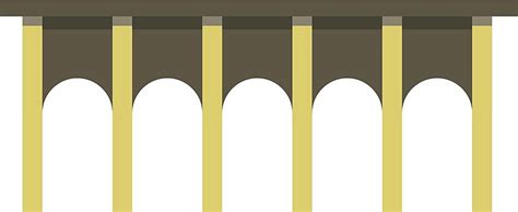 Brick Arch Bridge Iconflat Style Landmark Monument Urban Vector Landmark Monument Urban PNG