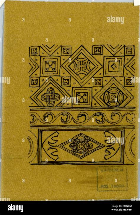 Ornament Study Floor Mosaic Top View Alfred Castelliz Celje 1870