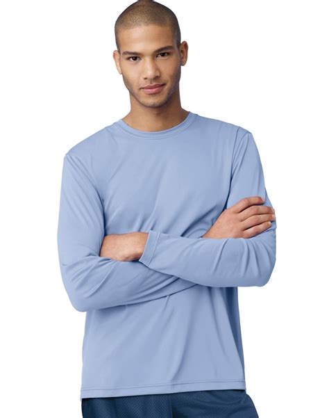 Hanes Mens Long Sleeve Cool T Shirt