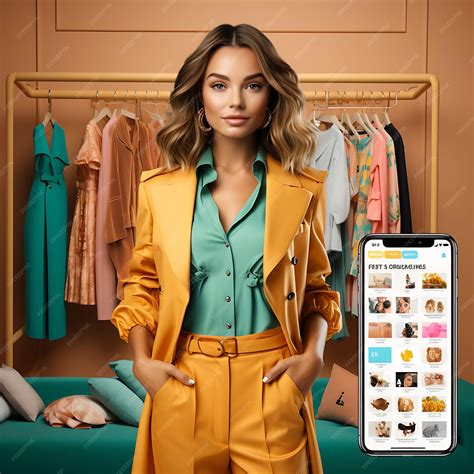 Premium Ai Image Mobile App Design Of Fashion Virtual Stylist App