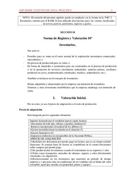 Pdf Niif Desde Un Punto De Vista PrÁctico