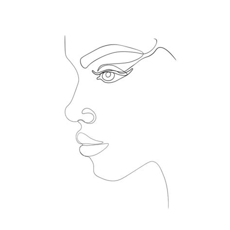 Face Looking Up Sketch