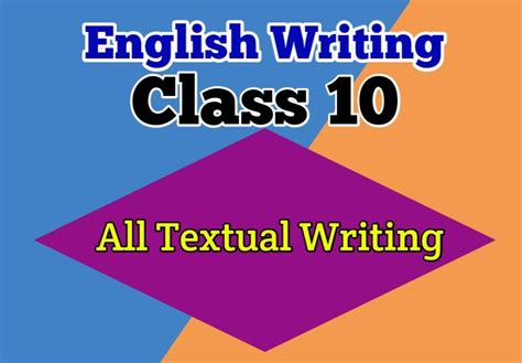 Class 10 English Writing Questions And Answers 2025