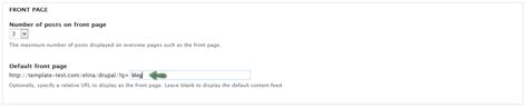 Drupal 7x How To Set Up The Default Frontpage Template Monster Help