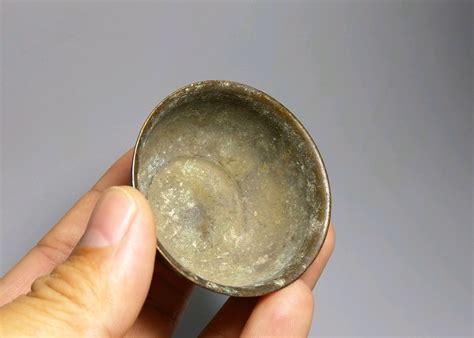 老铜器老铜碗清代铜碗大山谷图库