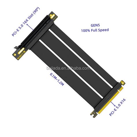 Pci Express Pci E 5 0 16x To X16 Gpu Extender Extension Cable 20cm For Rtx4070ti Rtx4080ti