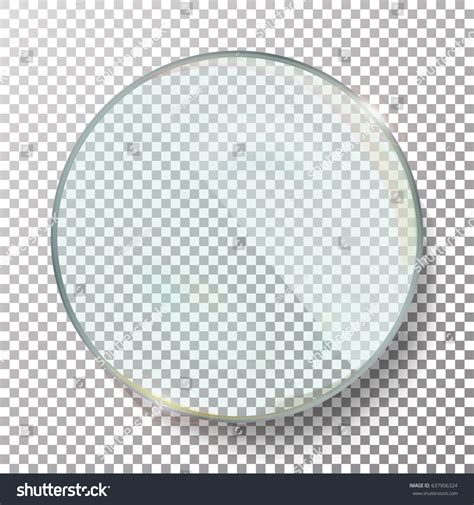 Transparent Round Circle Vector Realistic Illustration 스톡 벡터(로열티 프리 ...