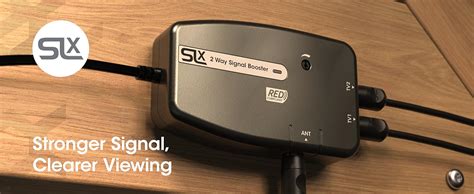 SLx TV Signal Booster Aerial Amplifier 2 Way Signal Distribution