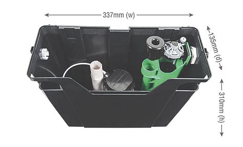 Fluidmaster 1000e 015 P1 Compact Concealed Cistern Dual Flush Side Entry Airgap Technology
