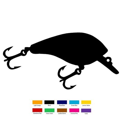 HotMeiNi Cm X Cm Fishing Lure Car Sticker For Truck Window Bumper Auto SUV Door Laptop Kayak