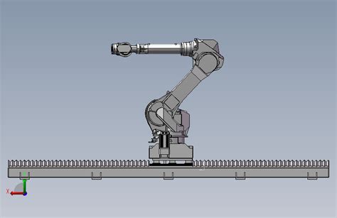 B12 机器人七轴地轨solidworks 2018模型图纸下载 懒石网