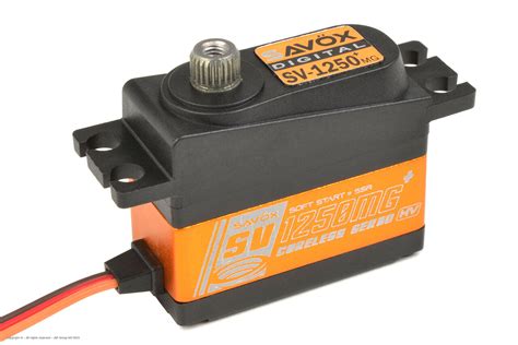 Sv 1250mg Savox Servo Digital High Voltage Coreless Motor