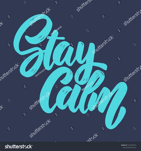 Stay Calm Letter Template