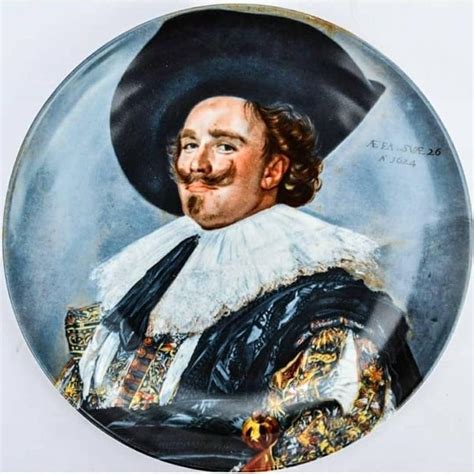 Шикарна колекційна тарілка всесвітньо відомої мануфактур Kaiser сміється кавалер 1624 р