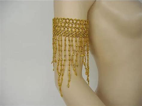 Goldensilver Bey Dance Costume Armlet Upper Arm Bracelet Stylish Belly