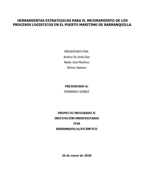 Proyecto Integrador 2 Pdf